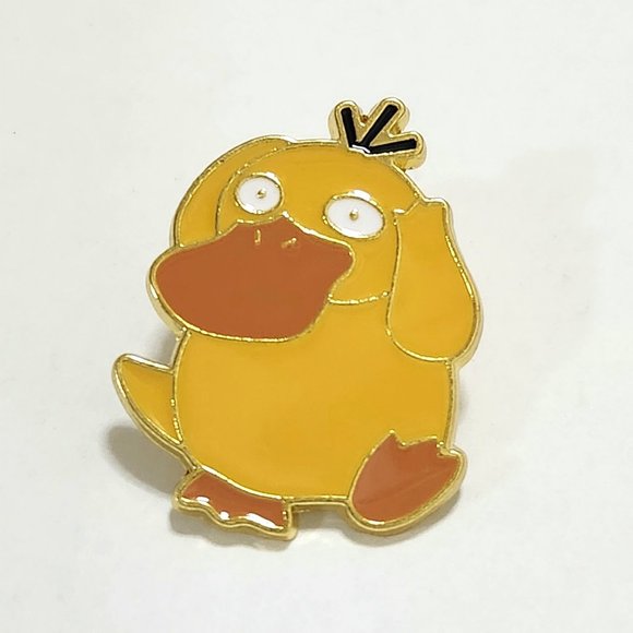Accessories | Pokmon Psyduck Gold Metal 1 Enamel Pin Brooch Collectible ...